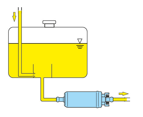 Intallation examples of electric fuel pumps illustrated in block ...