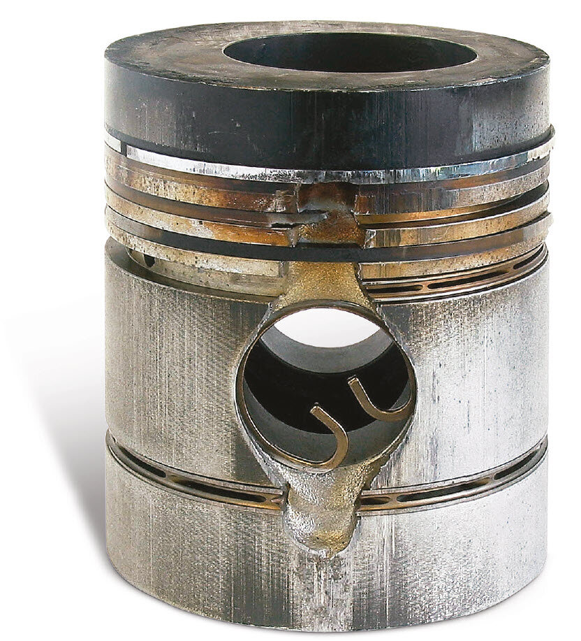 Piston damage caused by broken piston pin circlips | MS Motorservice ...